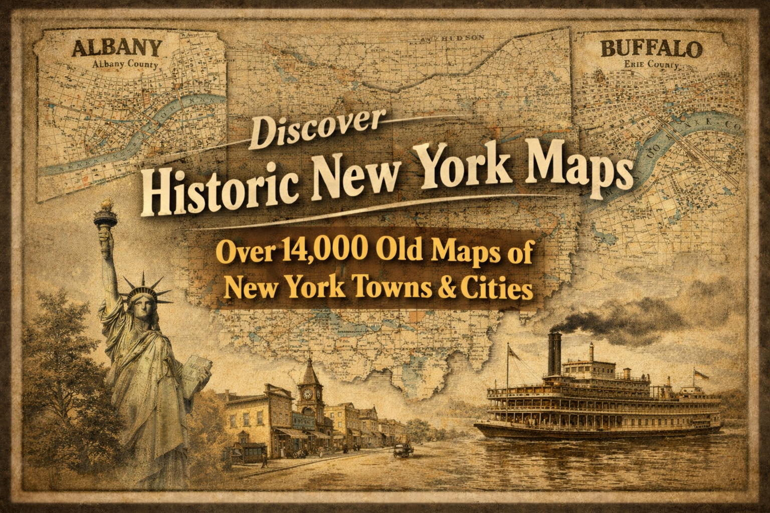 Historic New York Maps — Over 14,000 Old Maps of New York Towns & Citi ...