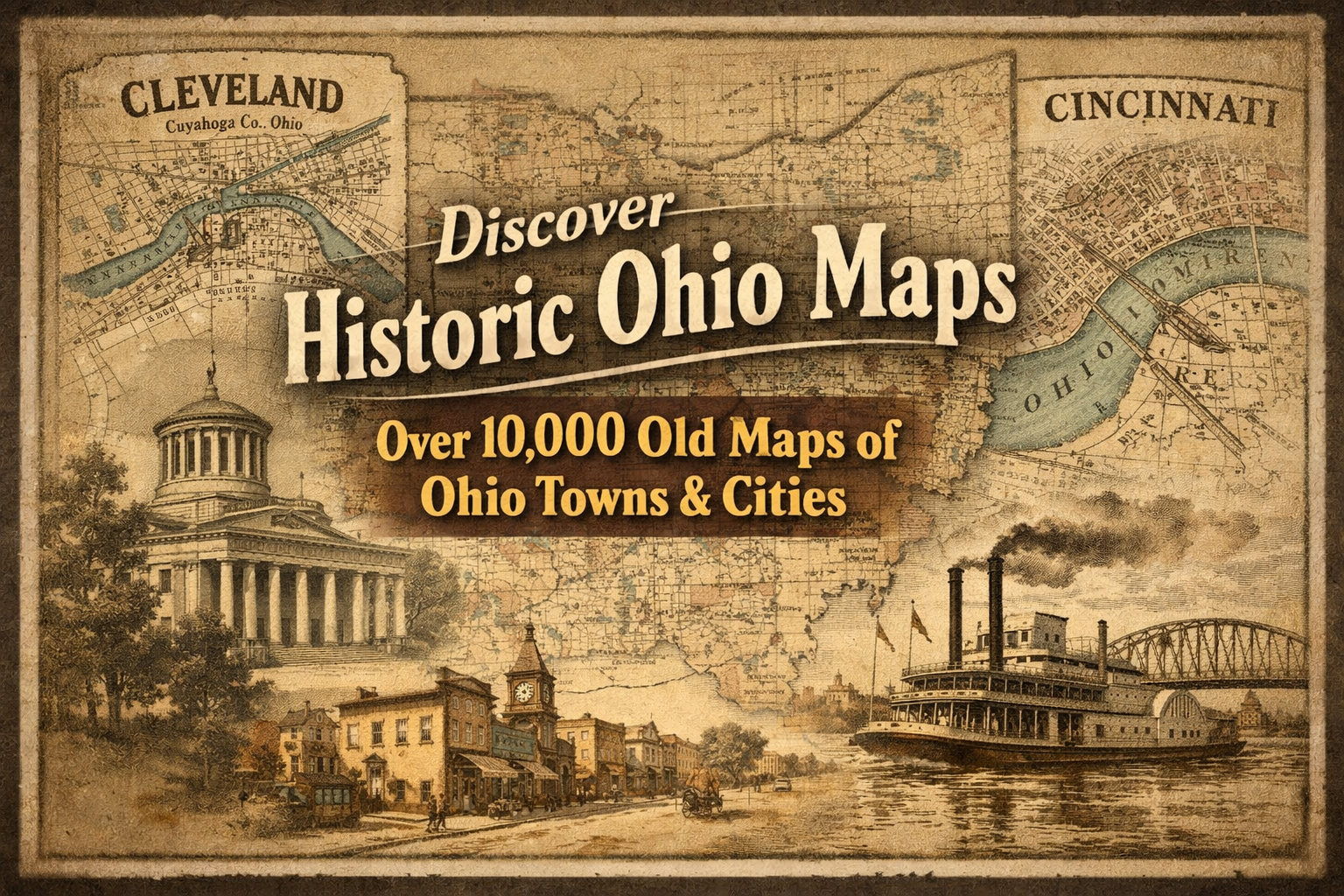 Discover Historic Ohio Maps — Over 10,000 Old Maps of Ohio Towns & Cit ...