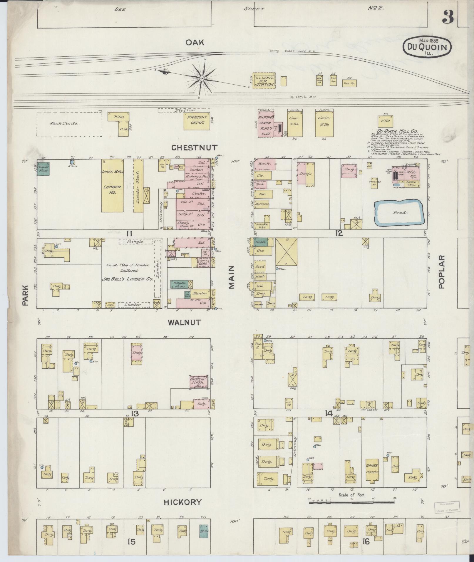 Sanborn Fire Insurance Map from Du Quoin, Perry County, Illinois (1888 ...