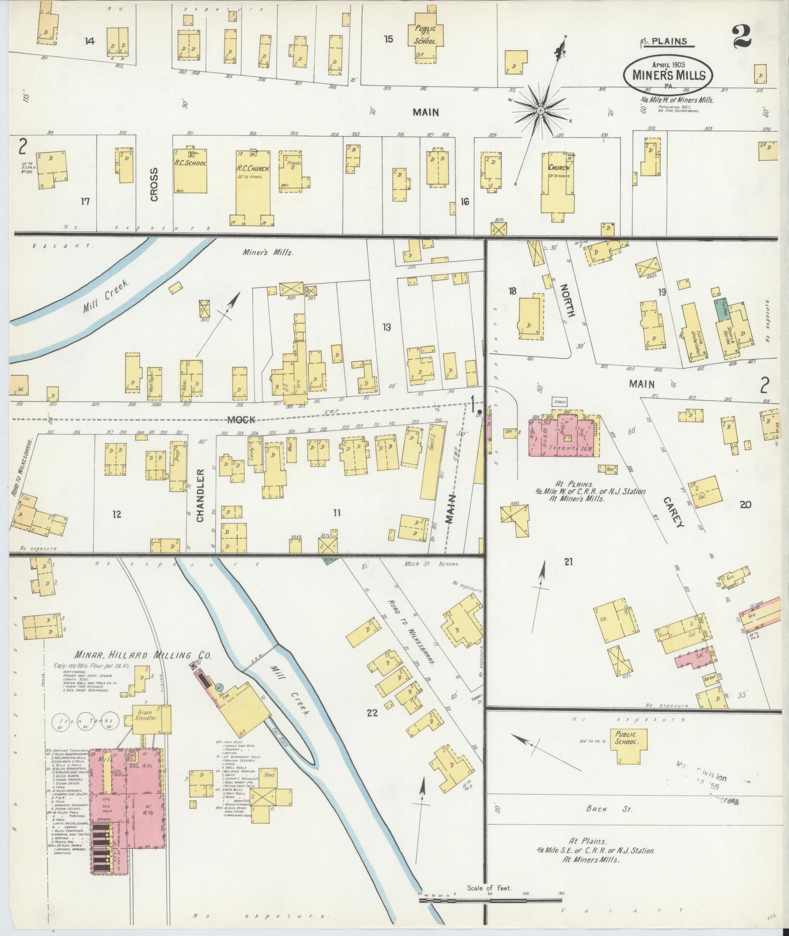 Sanborn Fire Insurance Map from Miners Mills, Luzerne County ...