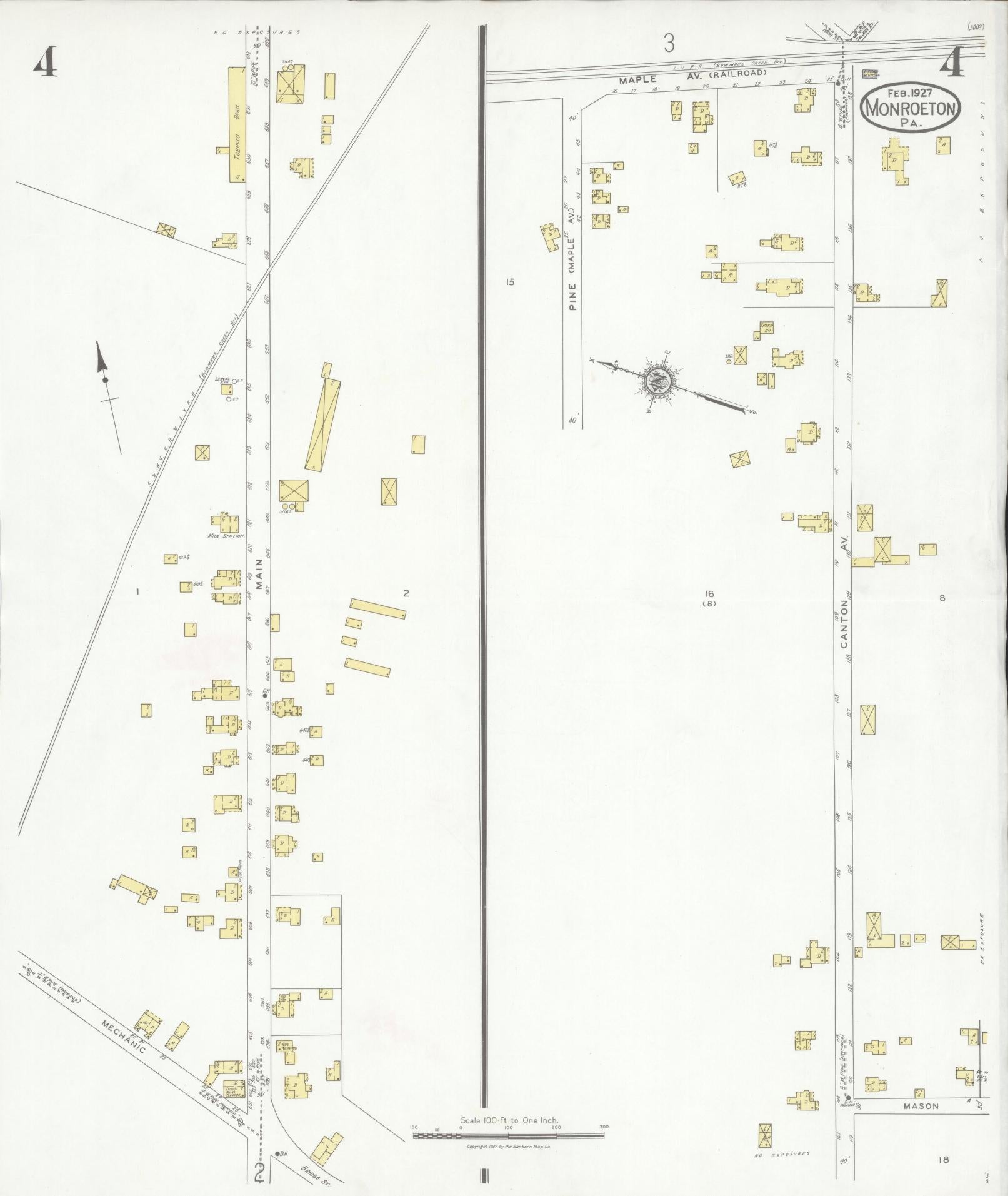 Sanborn Fire Insurance Map from Monroeton, Bradford County ...