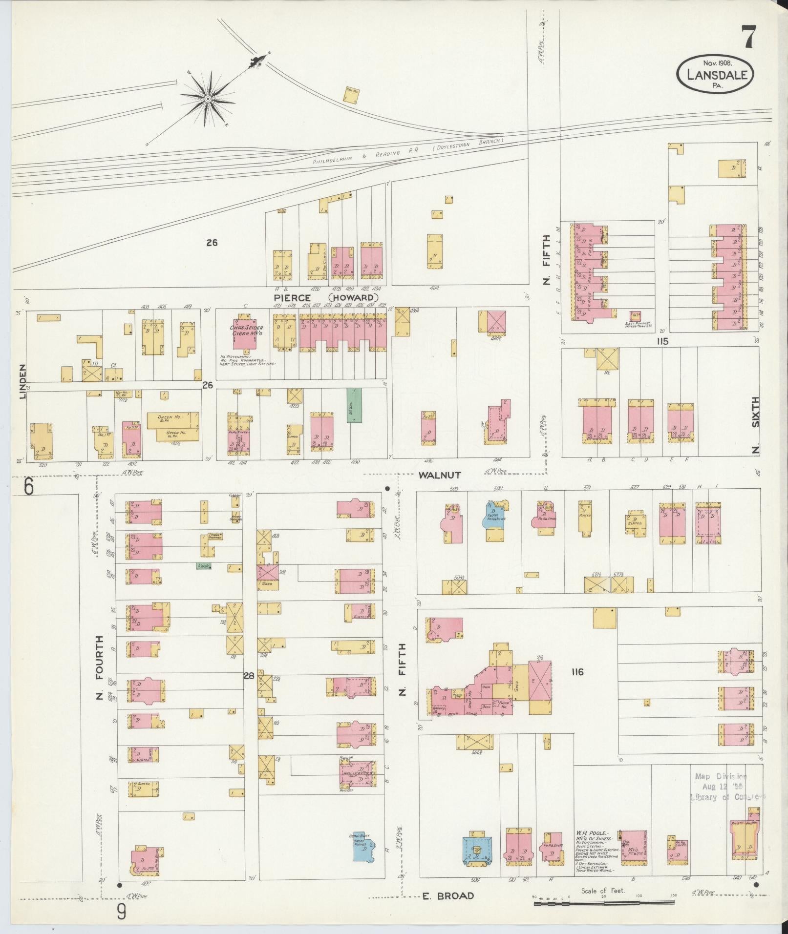 Sanborn Fire Insurance Map from Lansdale, Montgomery County ...