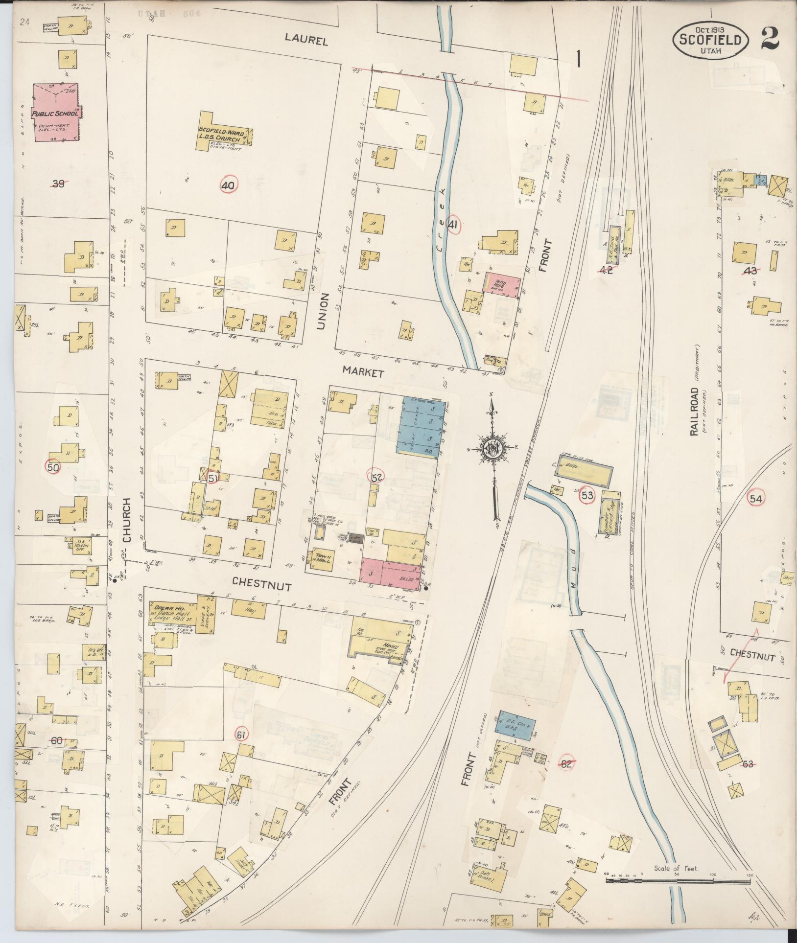 Sanborn Fire Insurance Map from Scofield, Carbon County, Utah (1931 ...