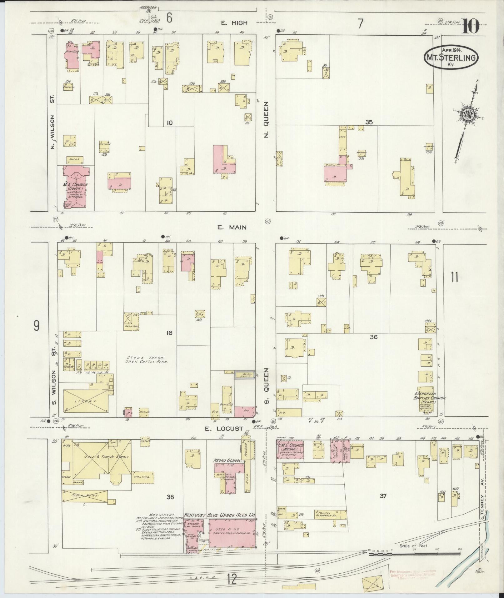Sanborn Fire Insurance Map from Mount Sterling, Montgomery County ...