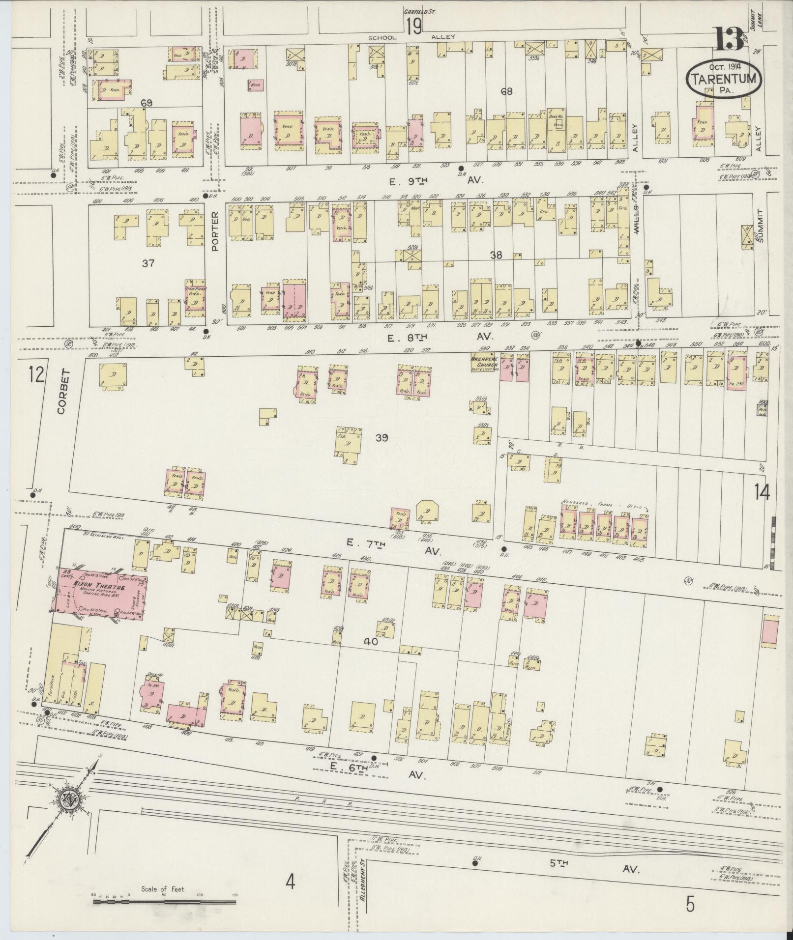 Sanborn Fire Insurance Map from Tarentum, Allegheny County ...