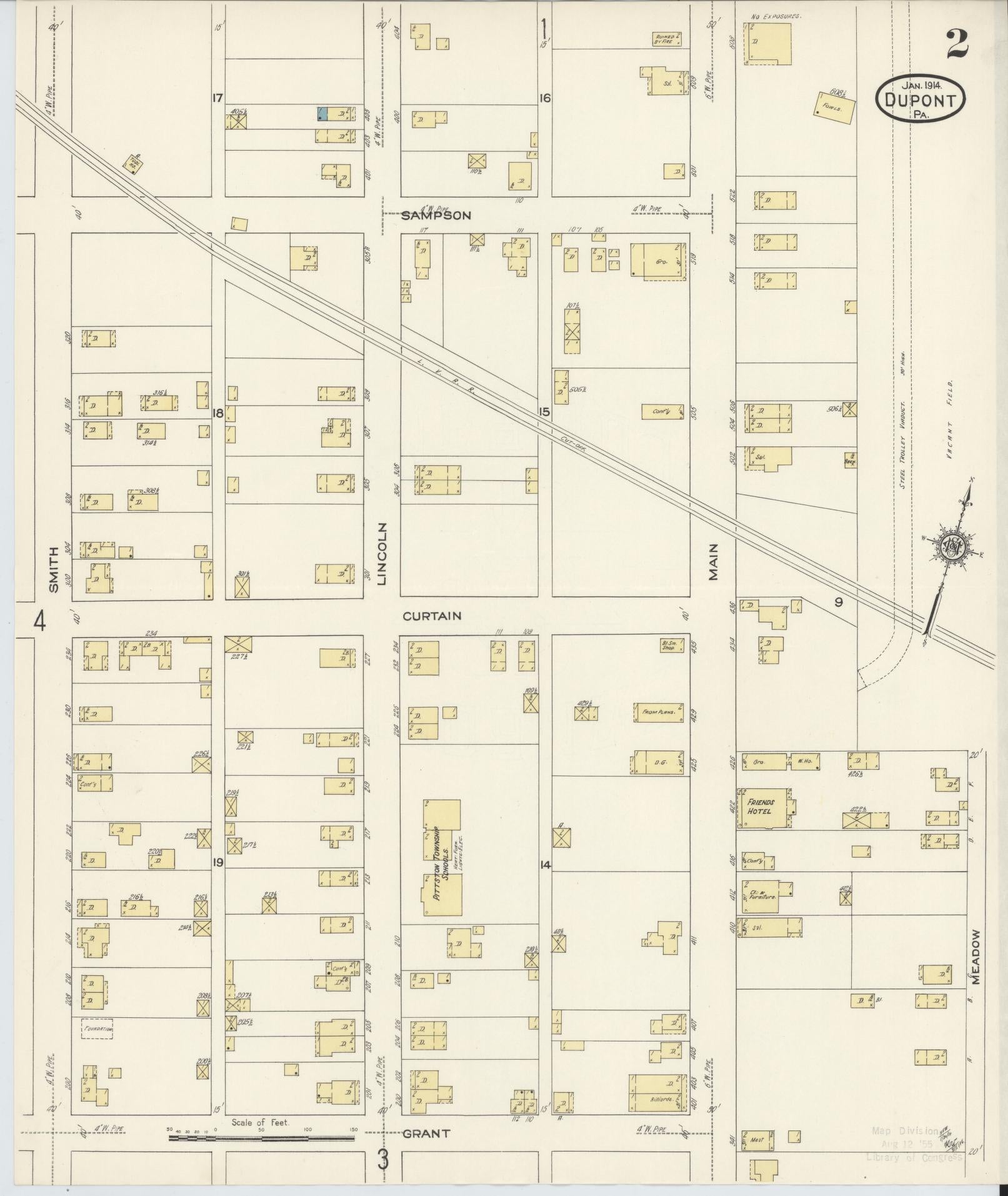 Sanborn Fire Insurance Map from Dupont, Luzerne County, Pennsylvania ...