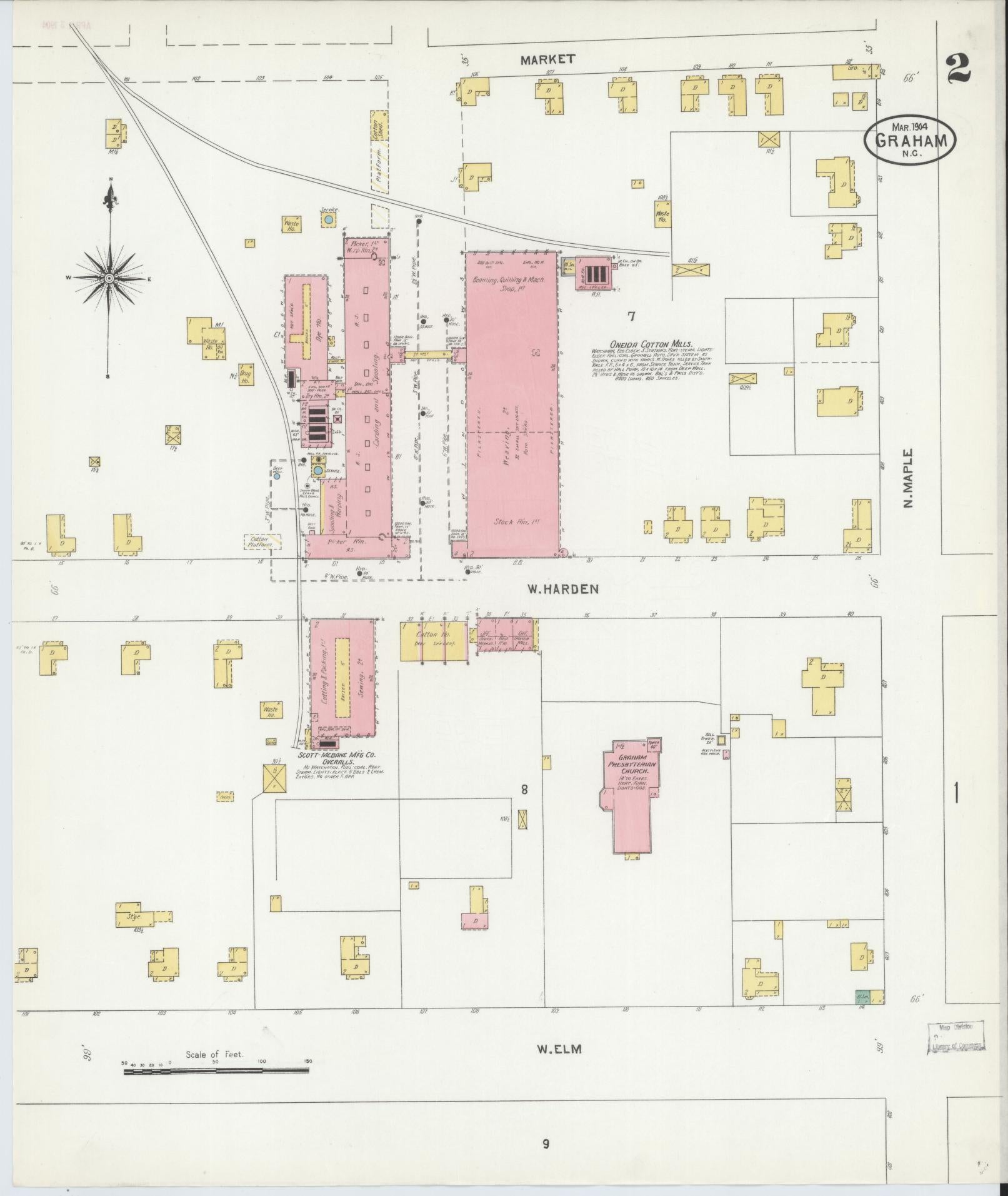 Sanborn Fire Insurance Map from Graham, Alamance County, North Carolina ...