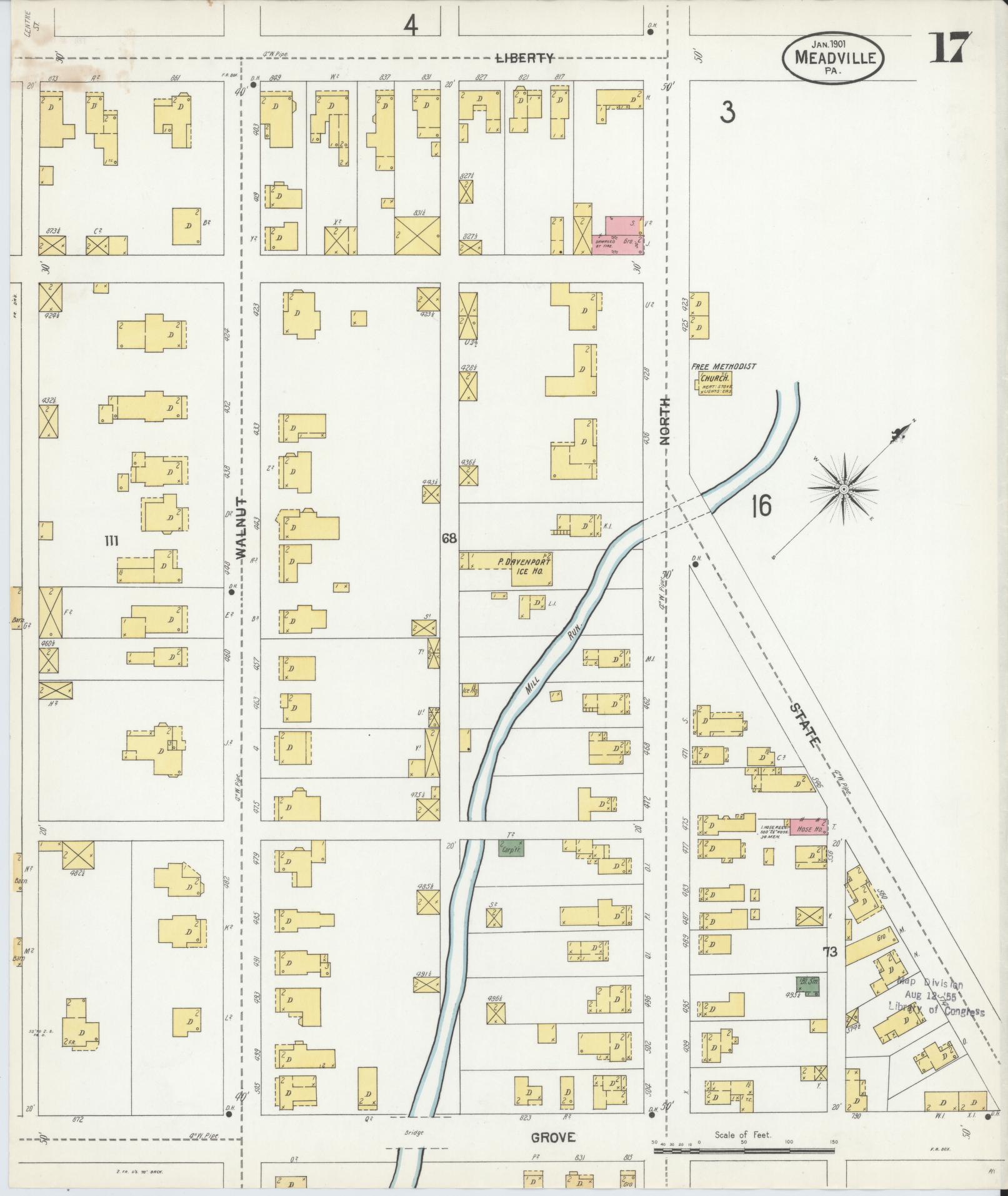 Sanborn Fire Insurance Map from Meadville, Crawford County ...