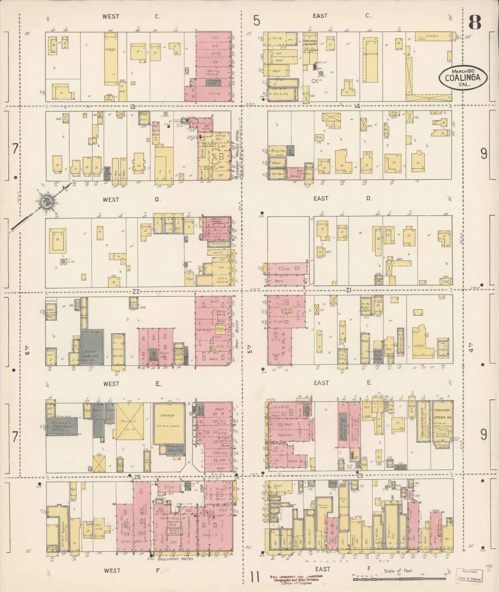 Sanborn Fire Insurance Map from Coalinga, Fresno County, California ...