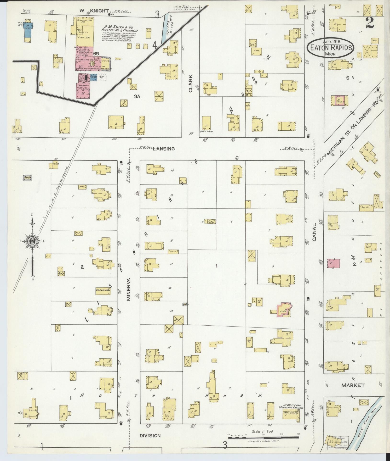 Sanborn Fire Insurance Map from Eaton Rapids, Eaton County, Michigan ...