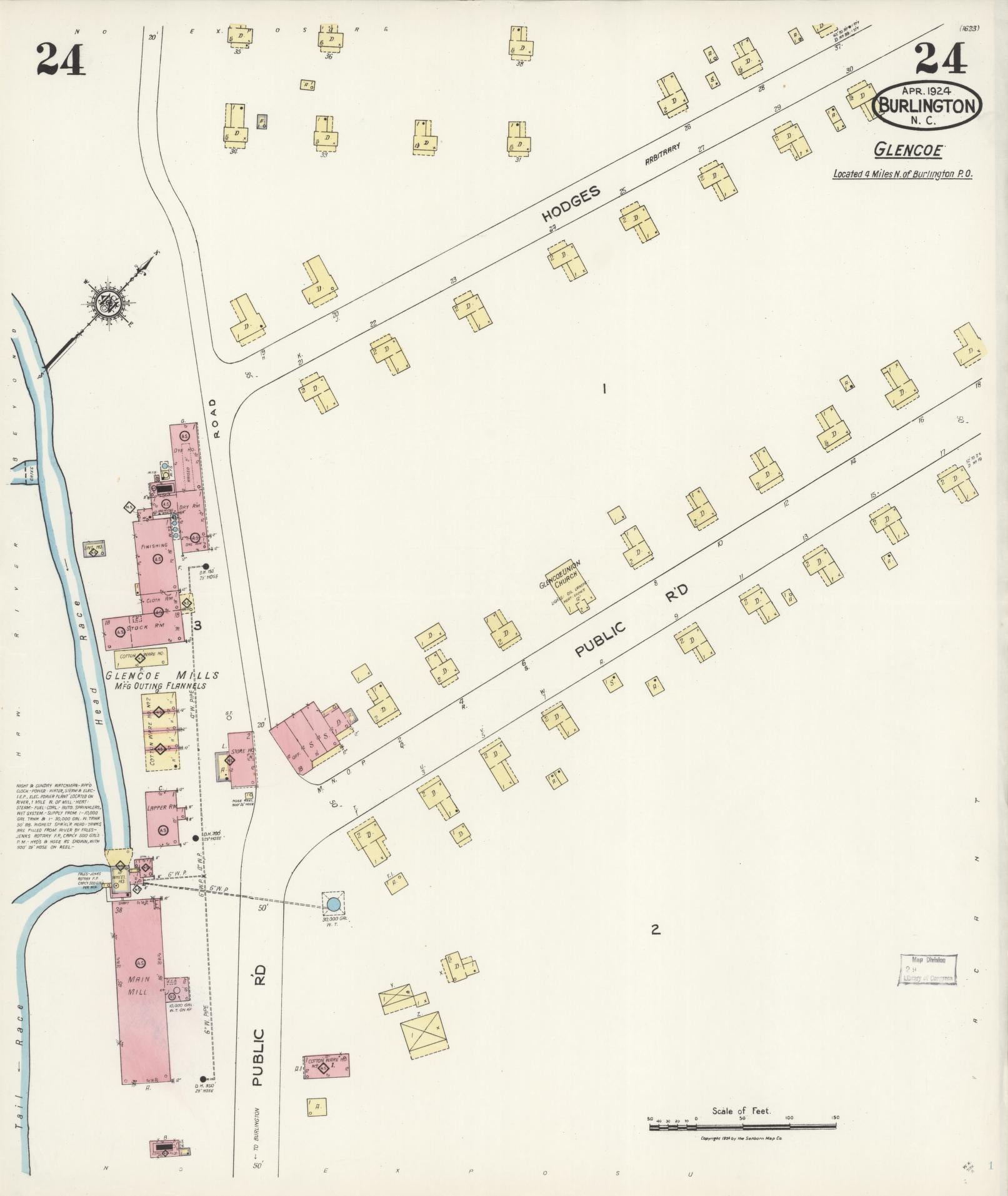 Sanborn Fire Insurance Map from Burlington, Alamance County, North ...