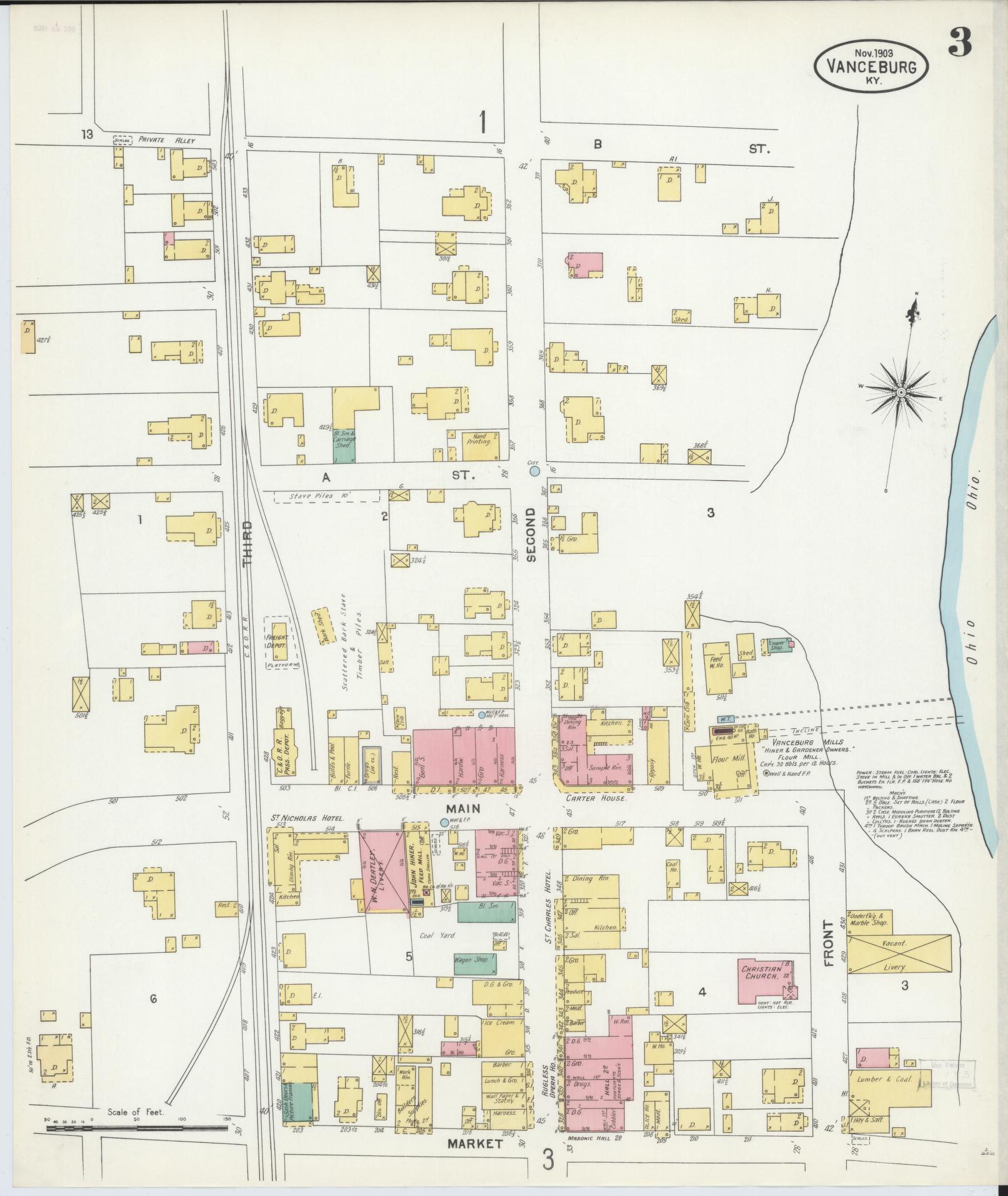 Sanborn Fire Insurance Map from Vanceburg, Lewis County, Kentucky (1903 ...