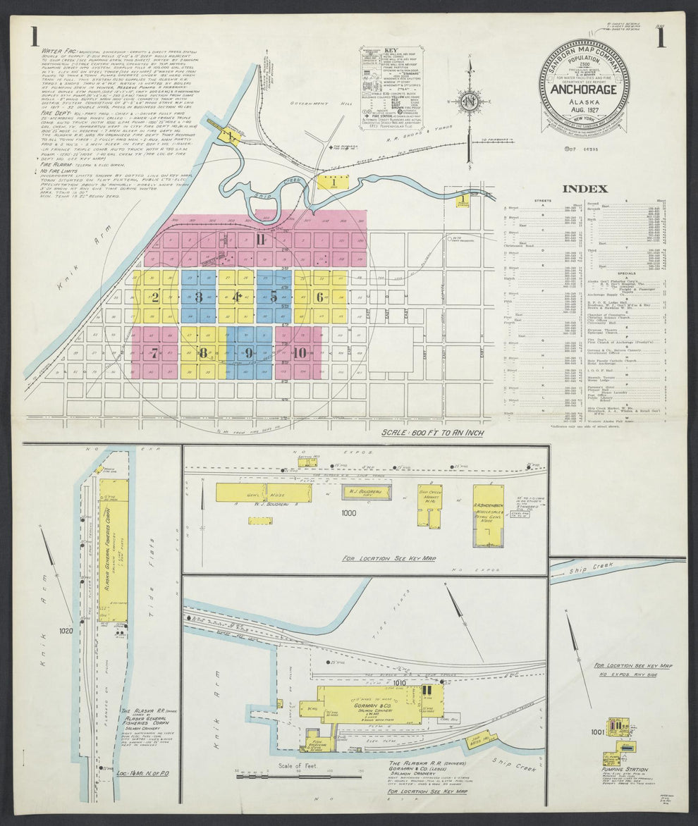 anchorage census division, Alaska - 1927 - Sanborn Fire Insurance Map ...