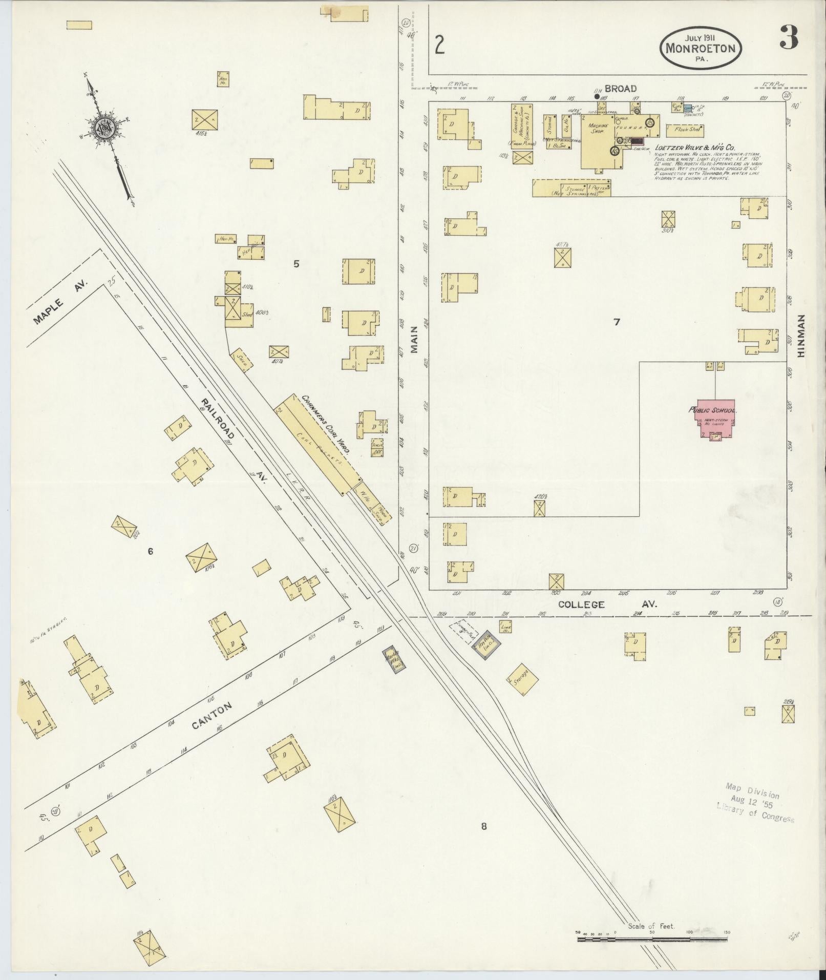 Sanborn Fire Insurance Map from Monroeton, Bradford County ...