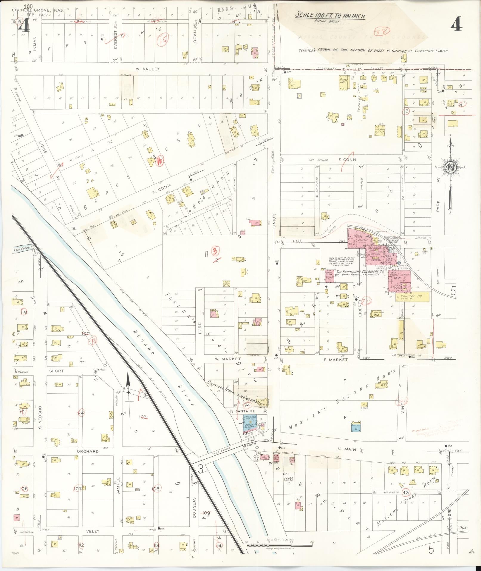 Sanborn Fire Insurance Map from Council Grove, Morris County, Kansas ...