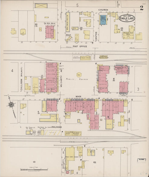 Sanborn Fire Insurance Map from Eagle Lake, Colorado County, Texas ...