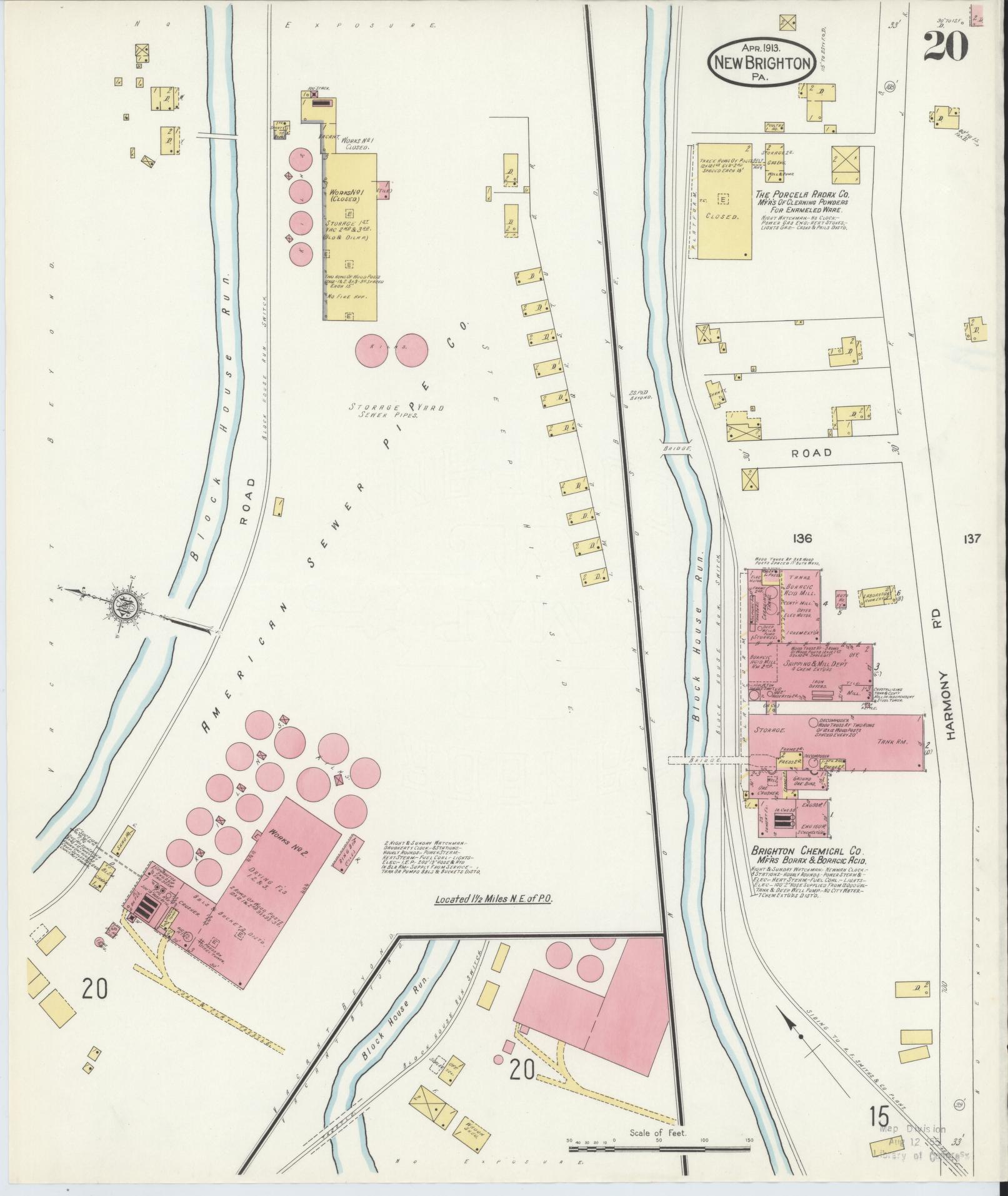 Sanborn Fire Insurance Map from New Brighton, Beaver County ...