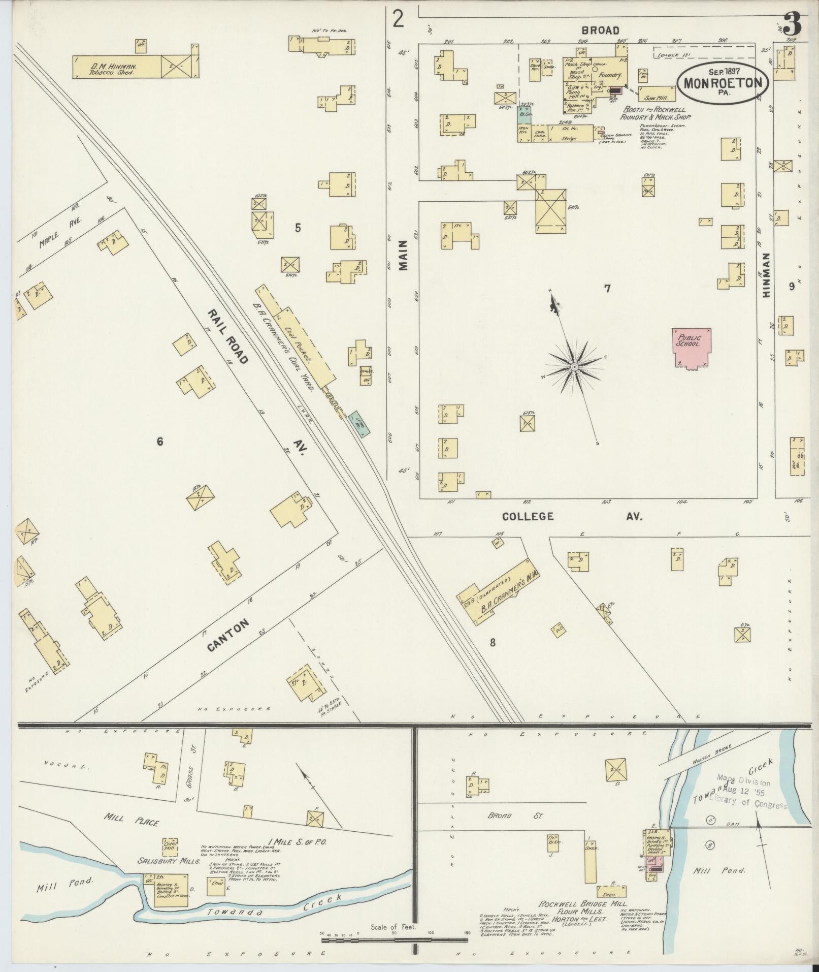 Sanborn Fire Insurance Map from Monroeton, Bradford County ...