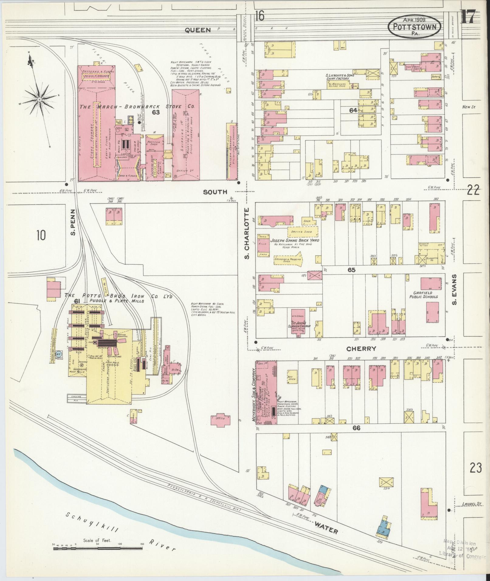 Sanborn Fire Insurance Map from Pottstown, Montgomery County ...