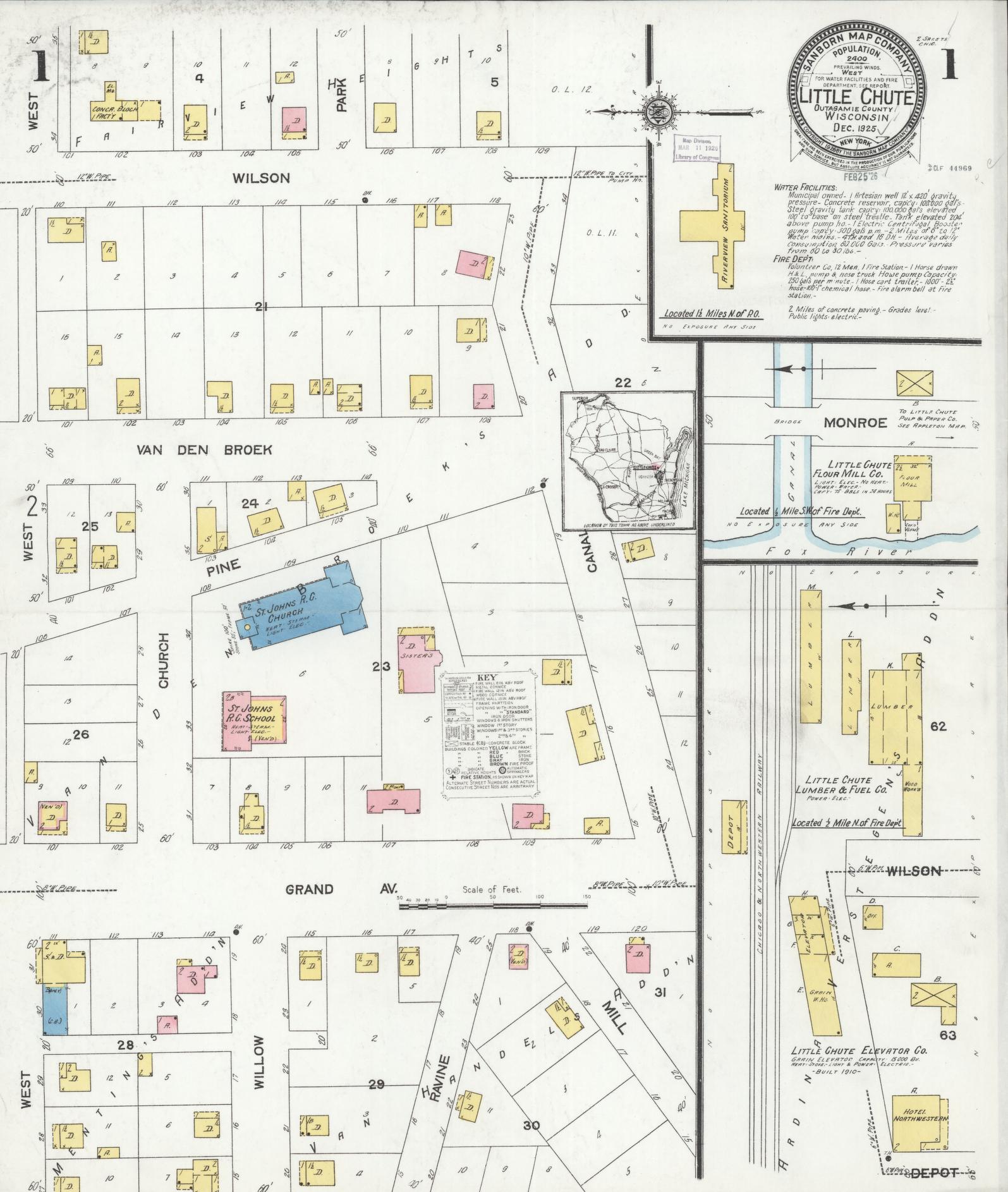 Sanborn Fire Insurance Map from Little Chute, Outagamie County ...