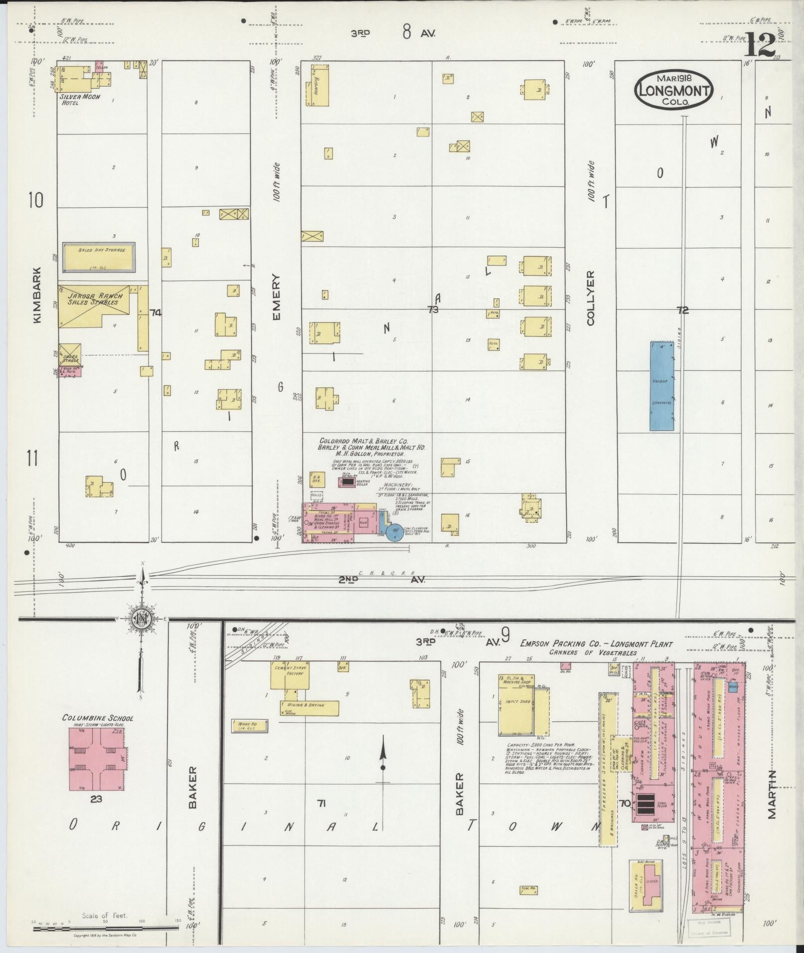 Sanborn Fire Insurance Map from Longmont, Boulder County, Colorado ...