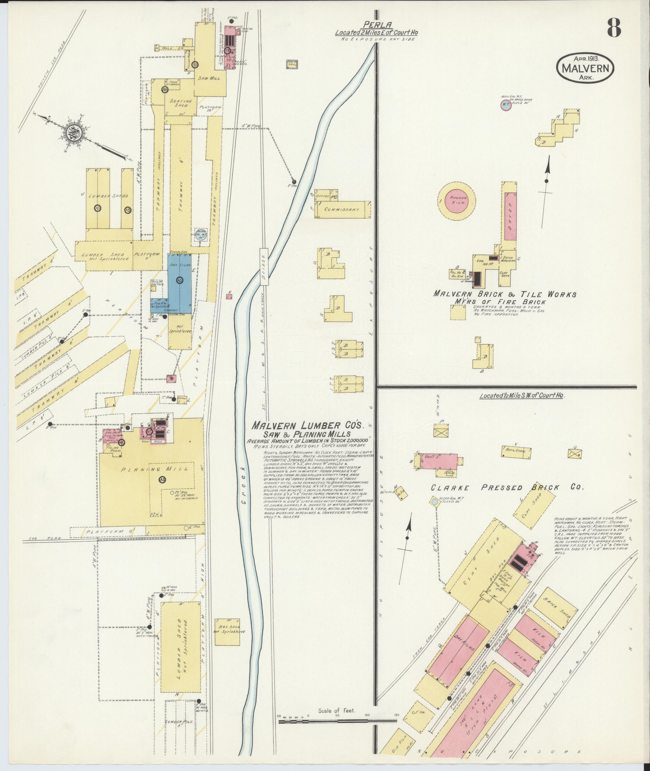 Sanborn Fire Insurance Map from Malvern, Hot Springs County, Arkansas ...