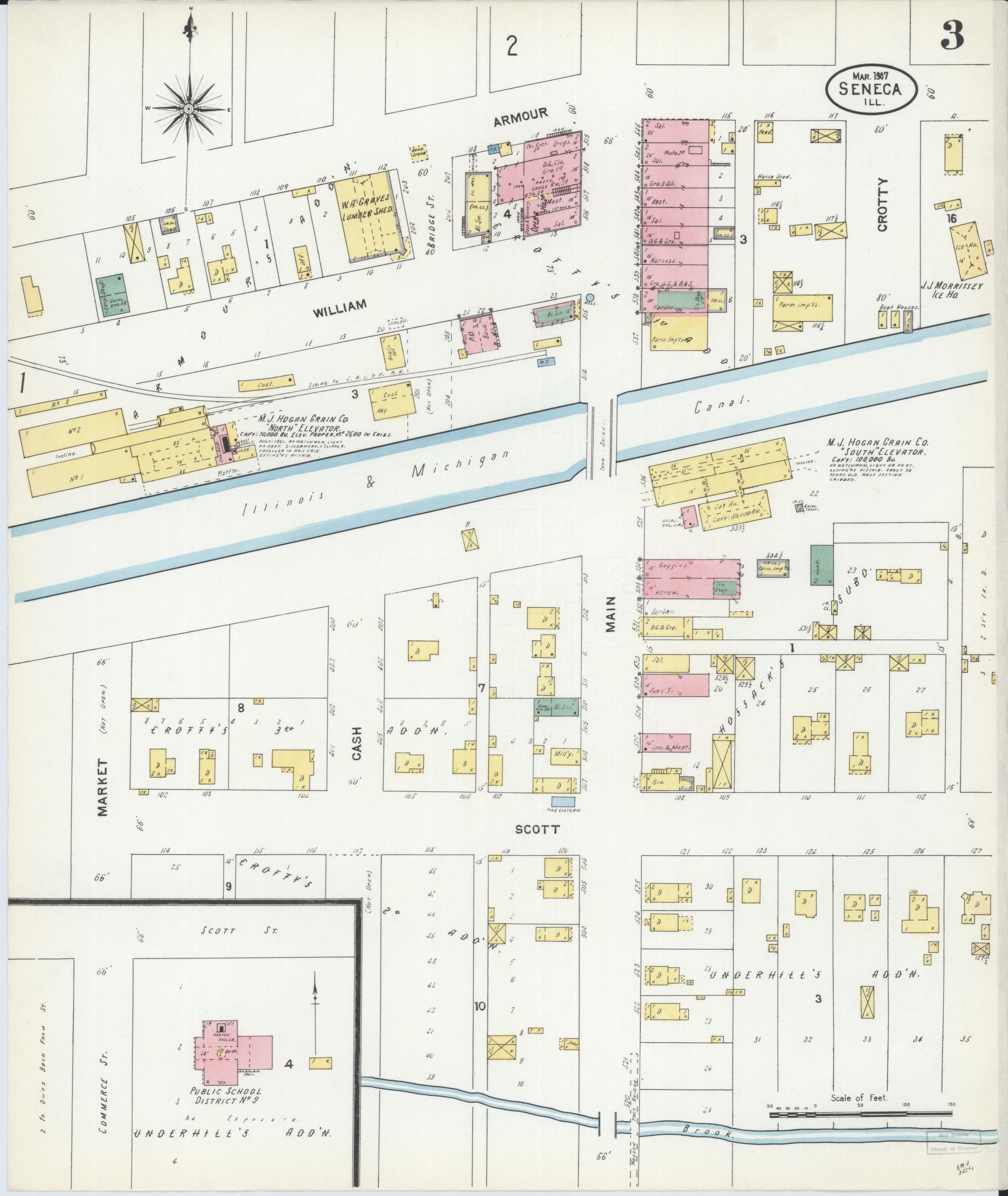 Sanborn Fire Insurance Map from Seneca, La Salle County, Illinois (1907 ...