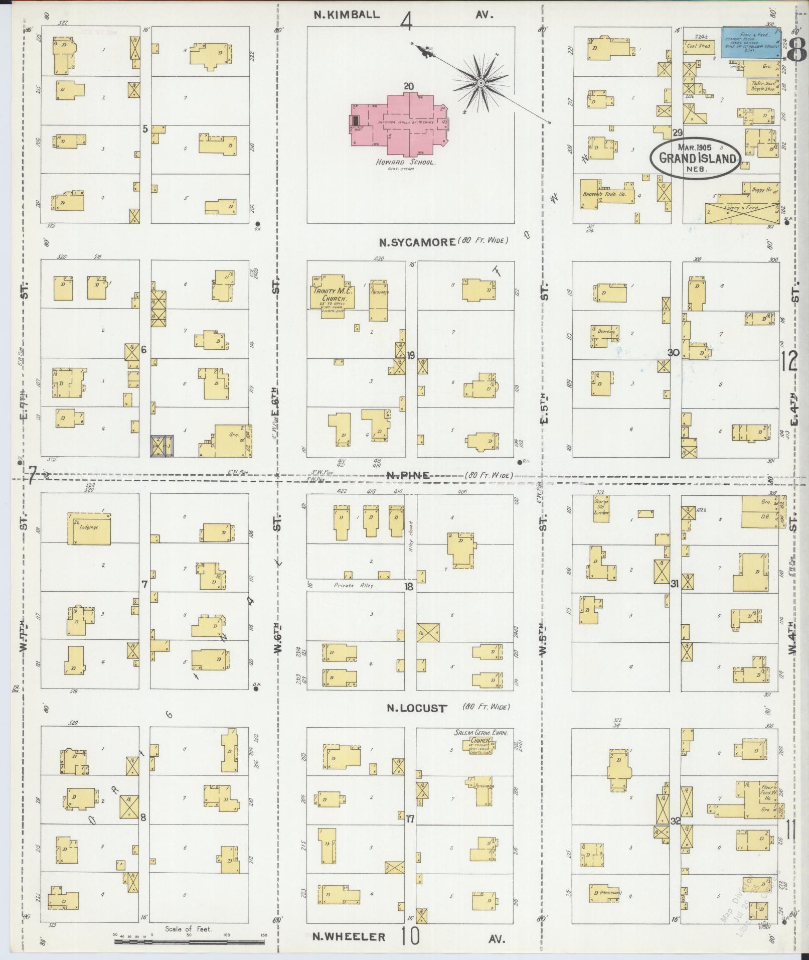 Sanborn Fire Insurance Map from Grand Island, Hall County, Nebraska ...