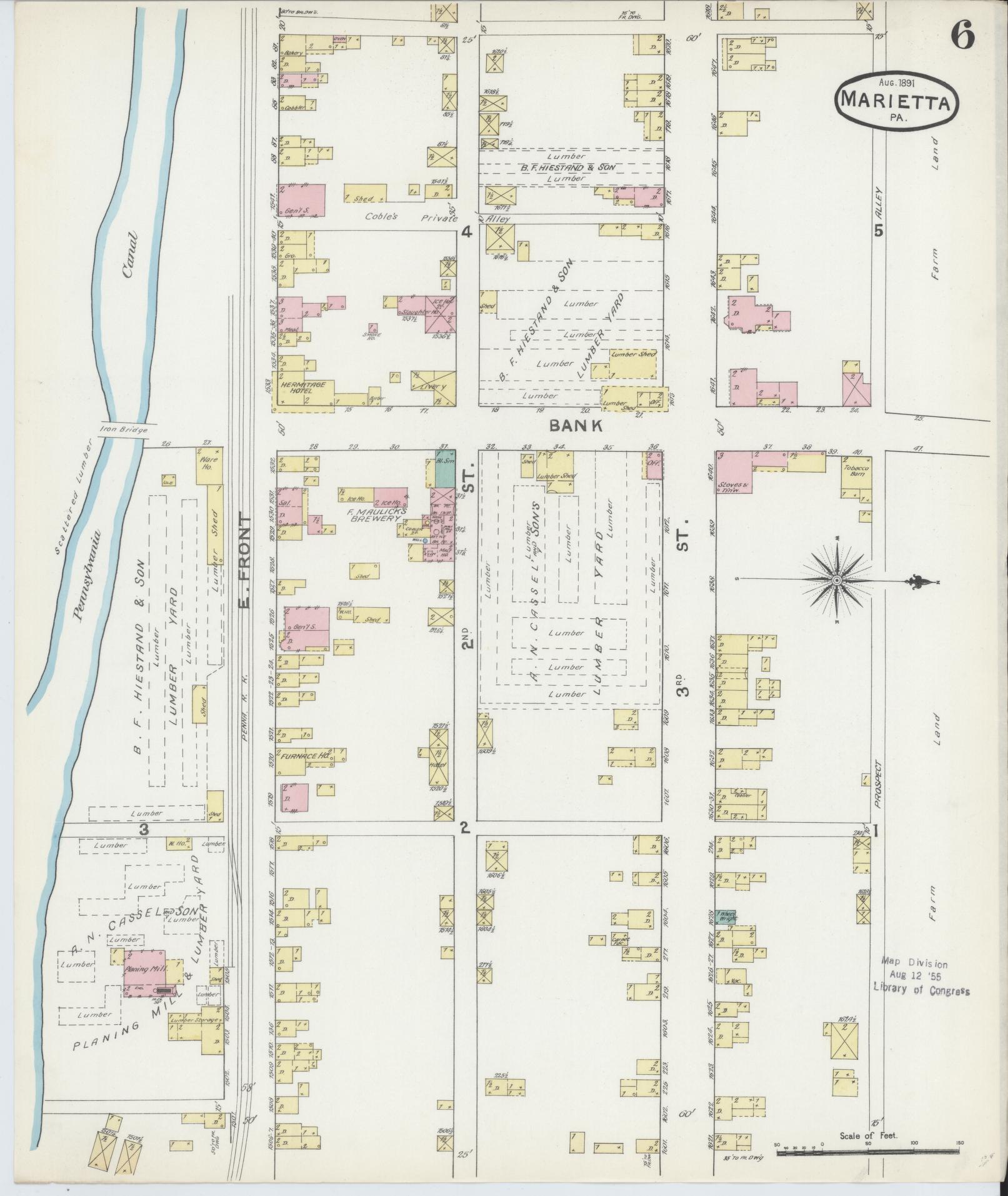 Sanborn Fire Insurance Map from Marietta, Lancaster County ...