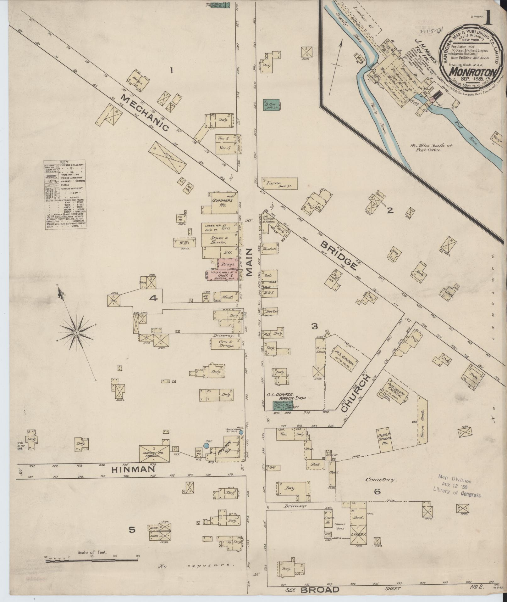Sanborn Fire Insurance Map from Monroeton, Bradford County ...