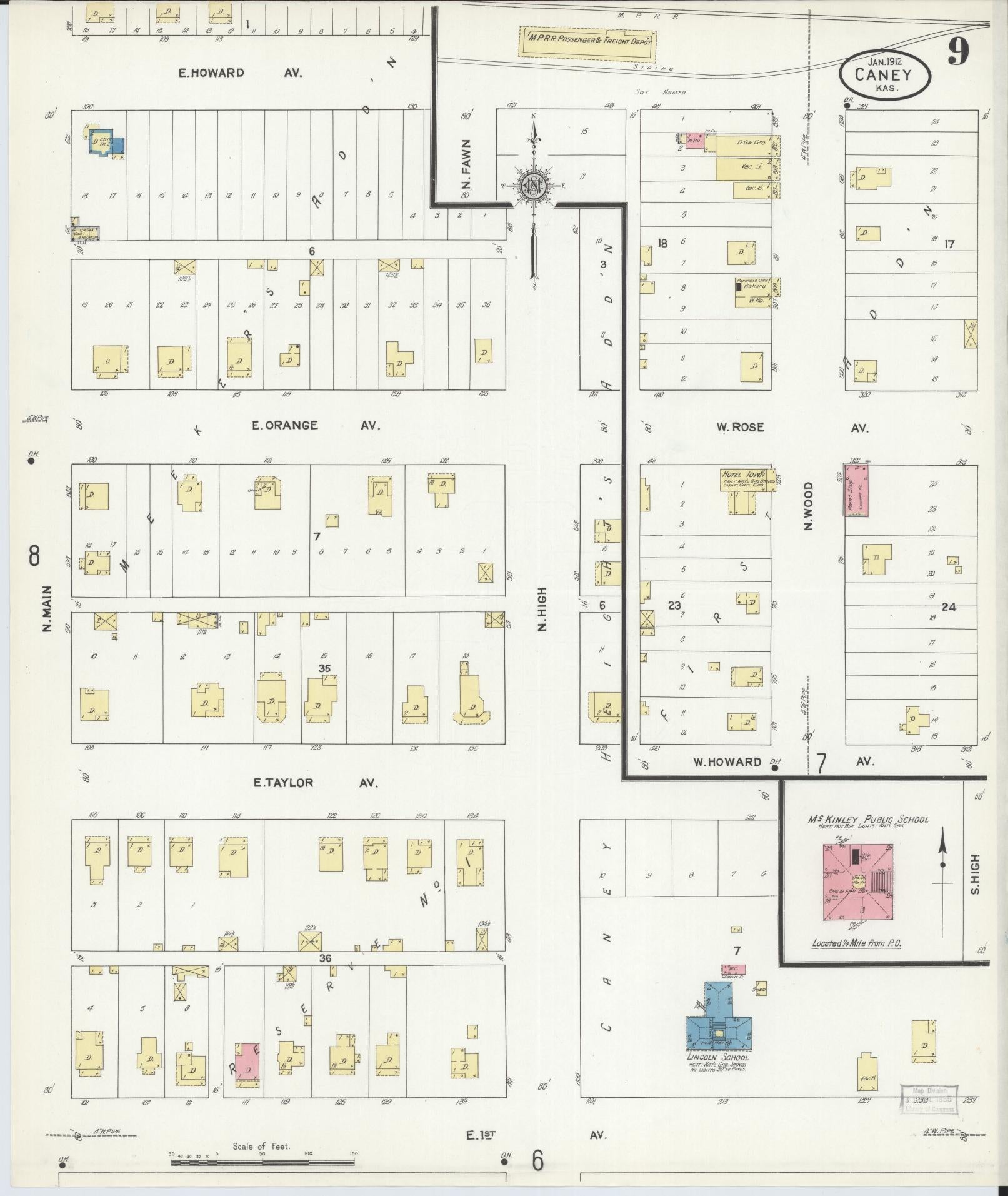 Sanborn Fire Insurance Map from Caney, Montgomery County, Kansas (1912 ...