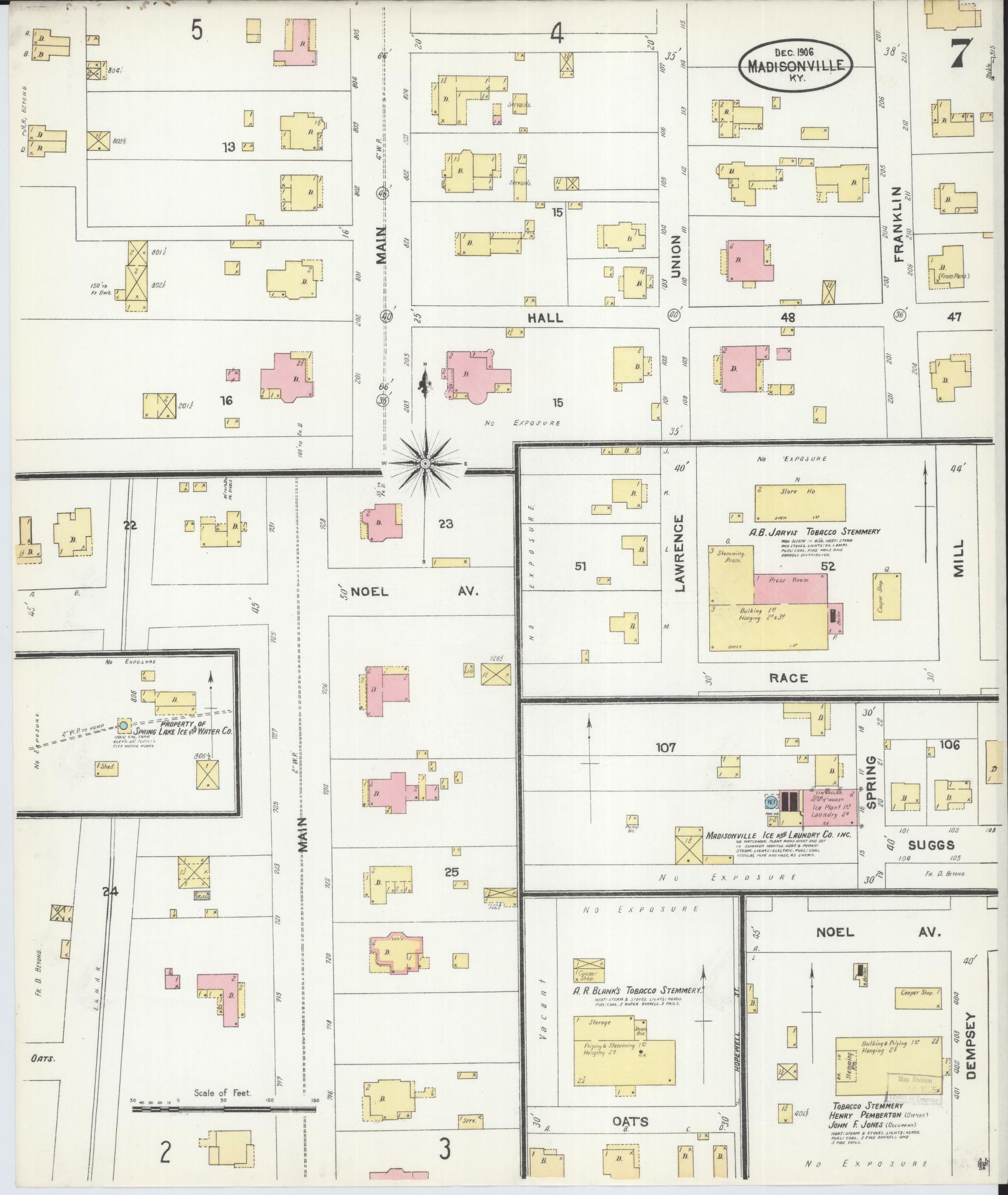 Sanborn Fire Insurance Map from Madisonville, Hopkins County, Kentucky ...
