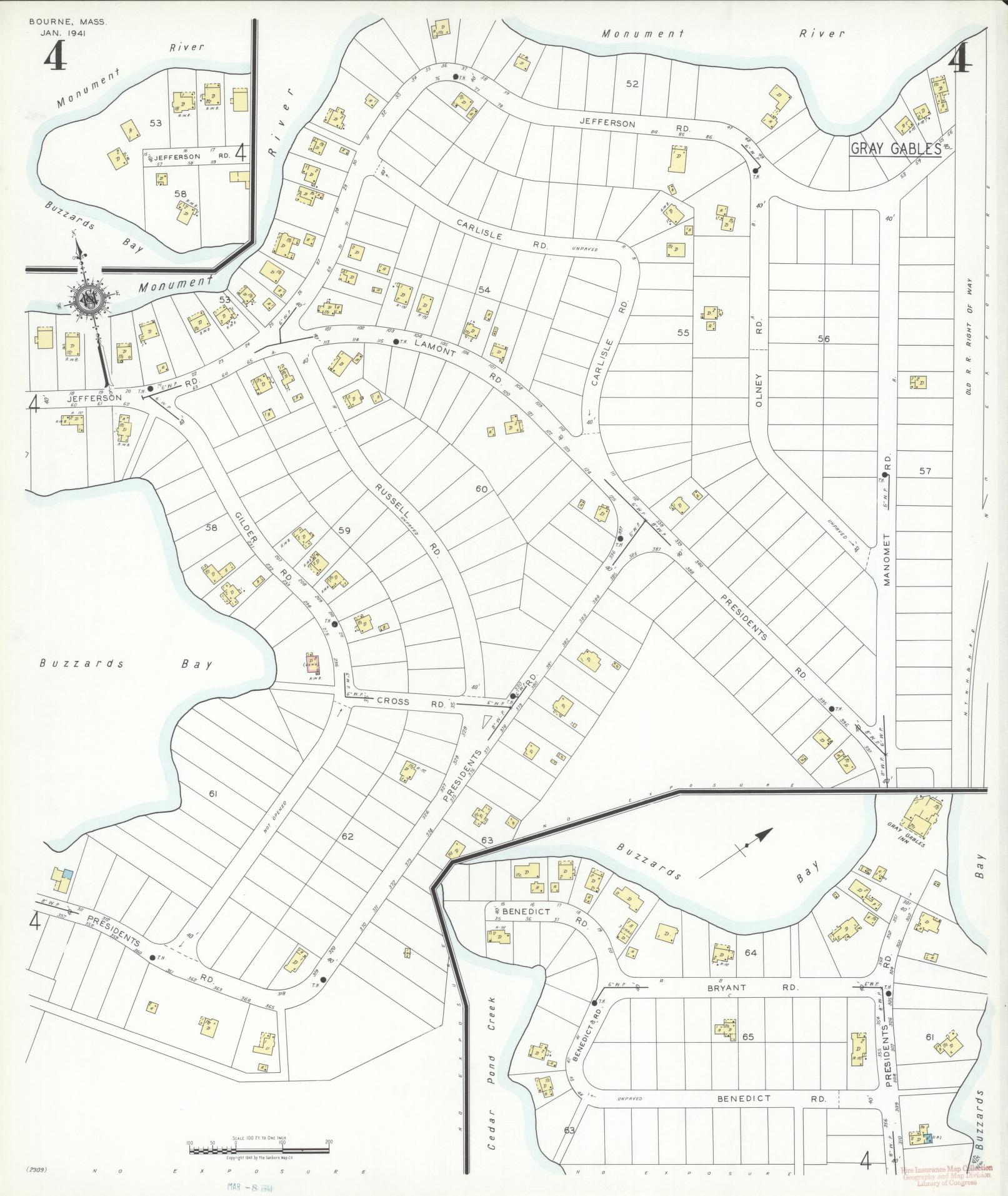 Sanborn Fire Insurance Map from Bourne, Barnstable County ...