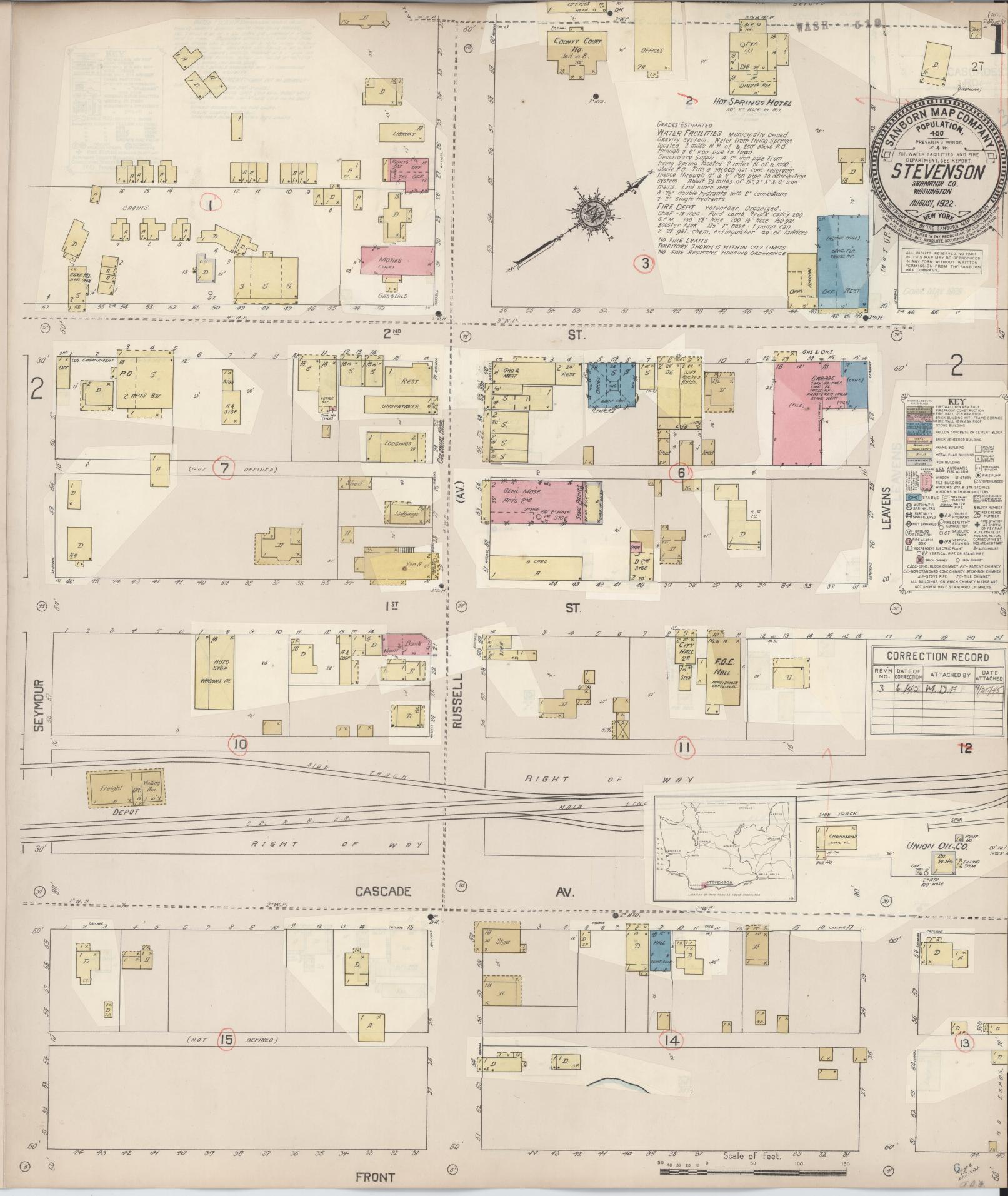 Sanborn Fire Insurance Map from Stevenson, Skamania County, Washington ...