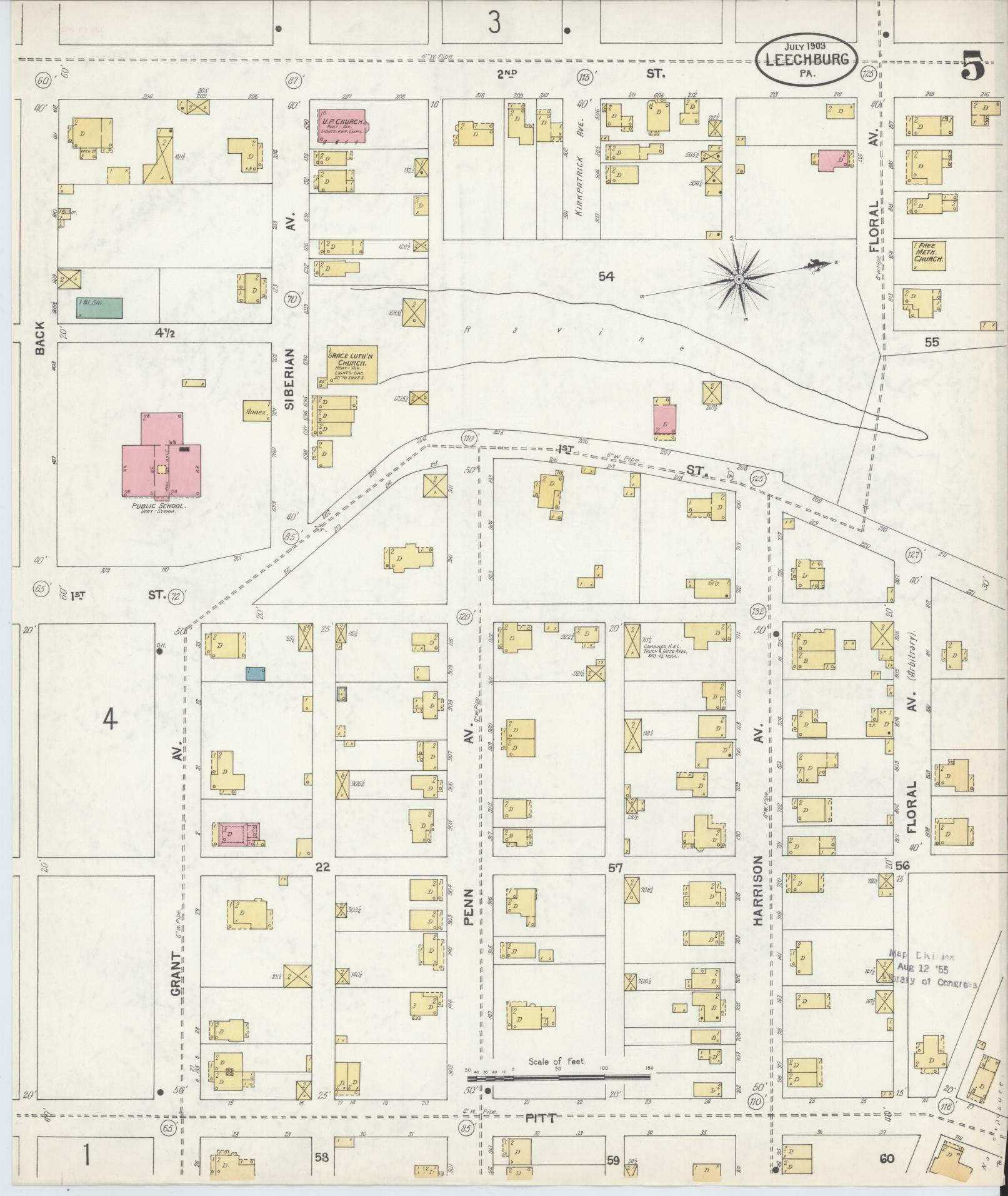 Sanborn Fire Insurance Map from Leechburg, Armstrong County ...