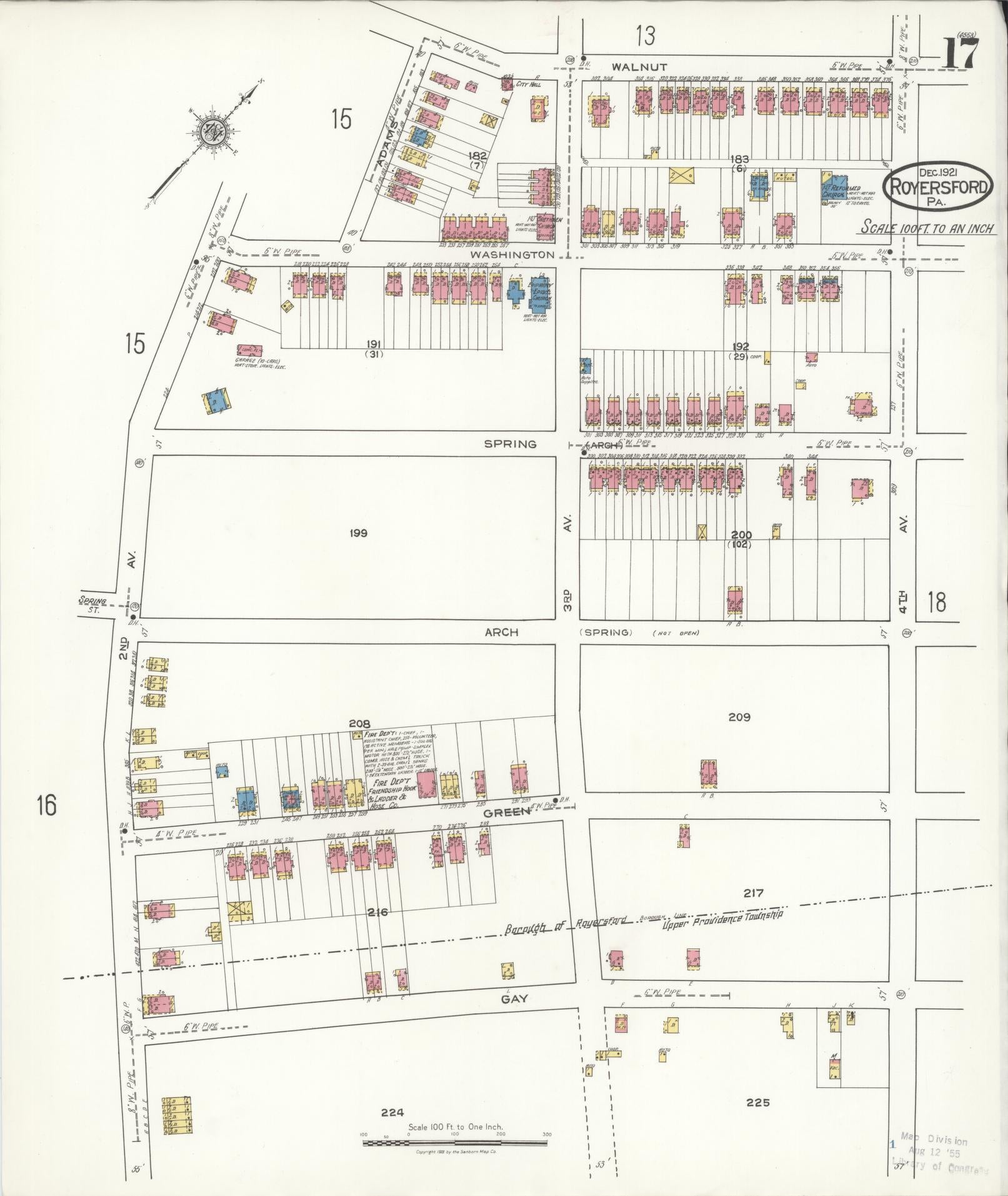 Sanborn Fire Insurance Map from Royersford, Montgomery County ...