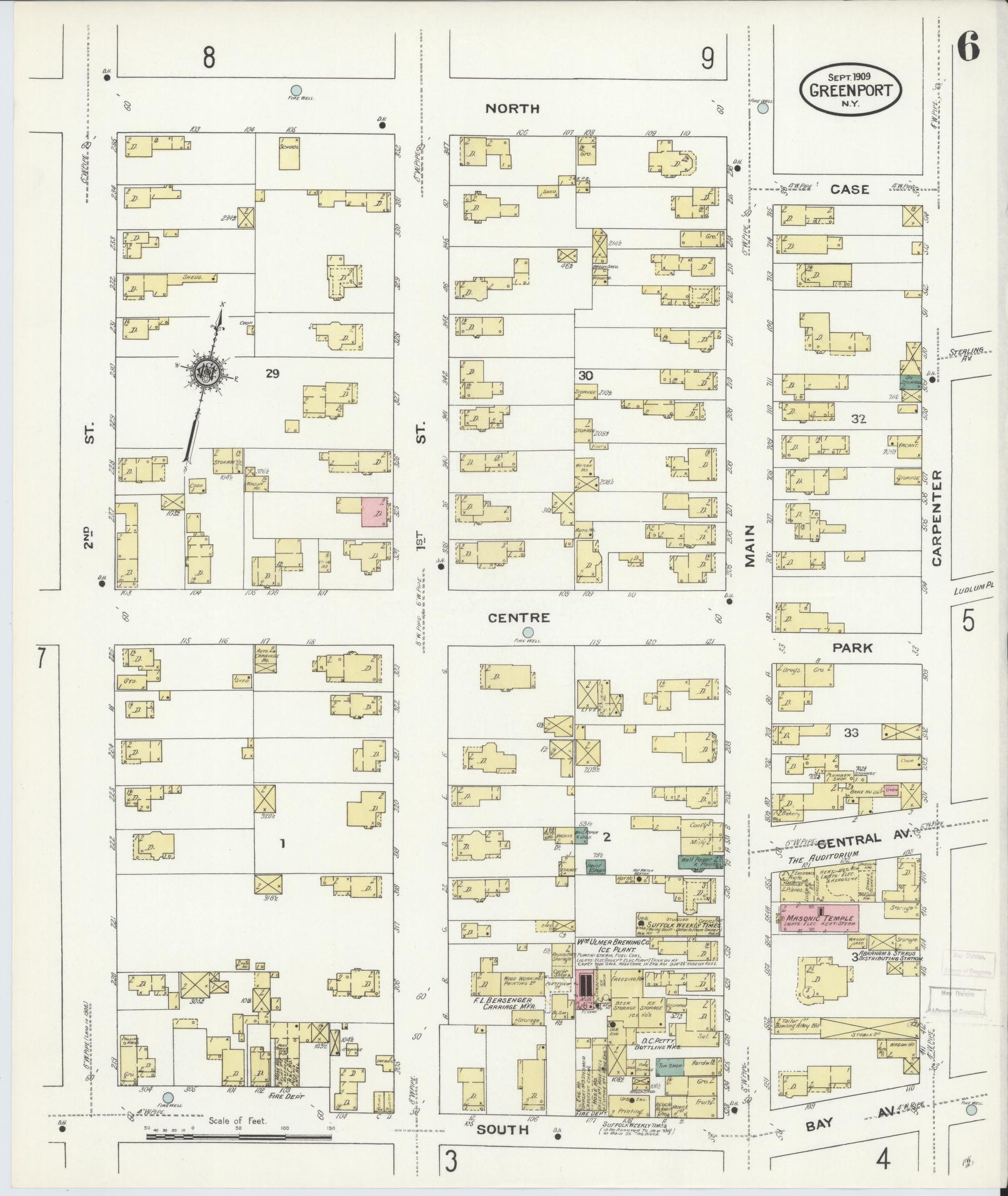 Sanborn Fire Insurance Map from Greenport, Suffolk County, New York ...