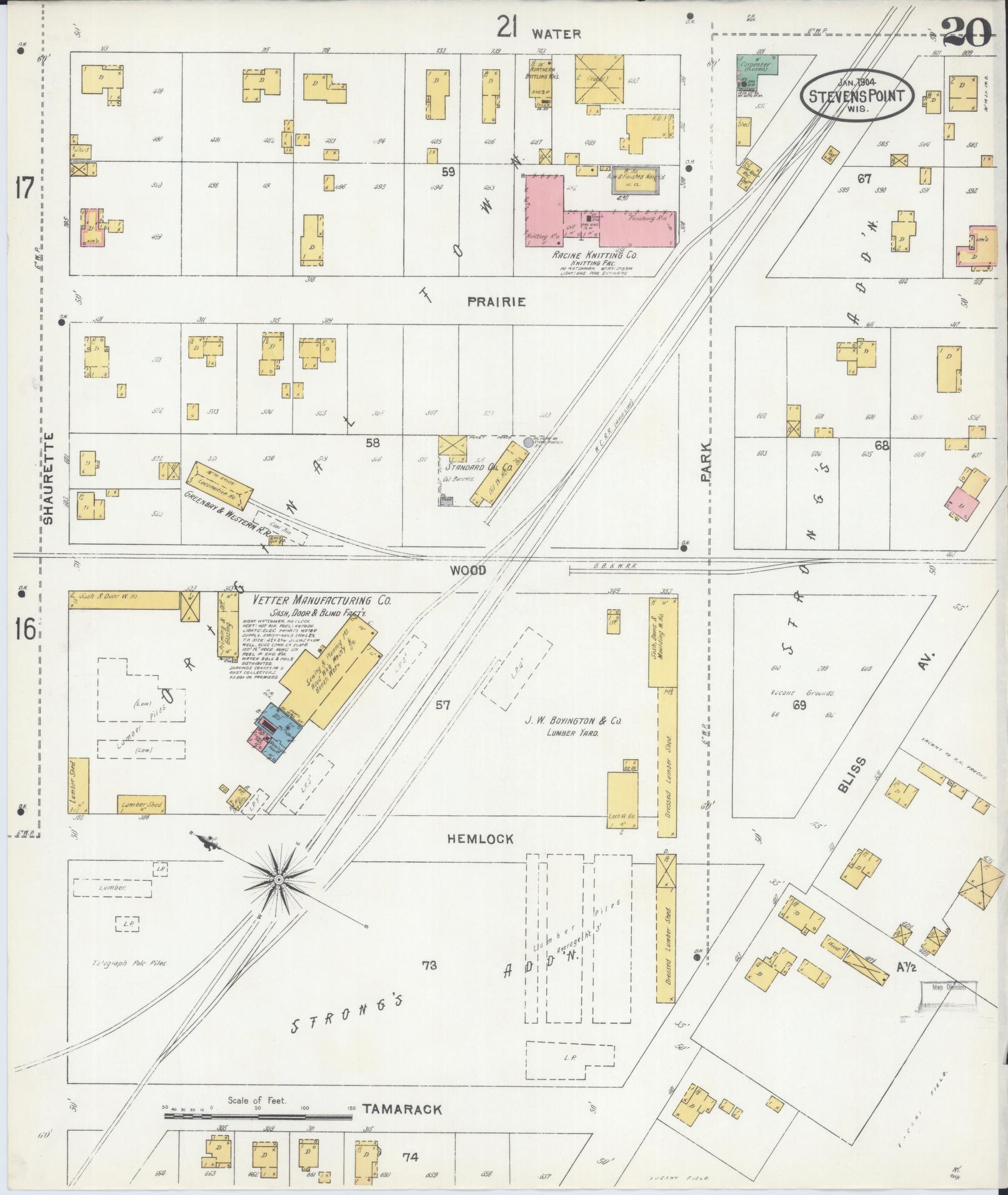 Sanborn Fire Insurance Map from Stevens Point, Portage County ...